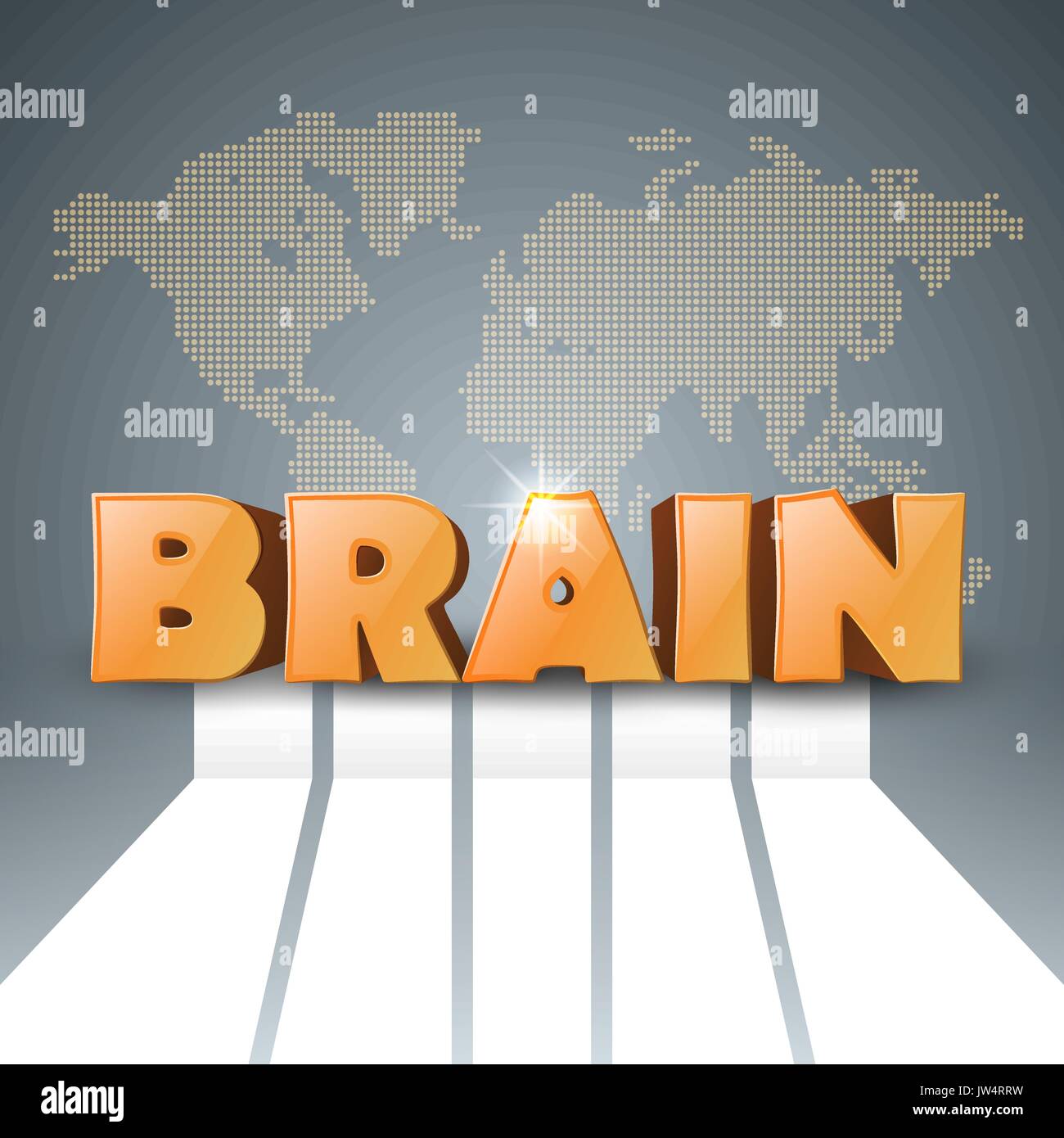 Brain 3d business infographics Stock Vector Image & Art - Alamy