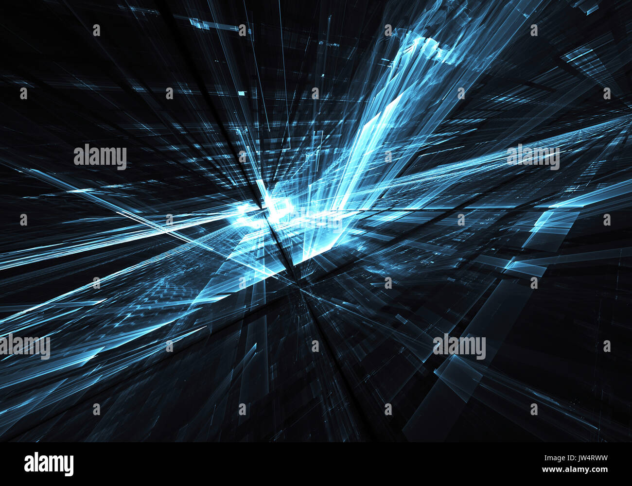 Abstract technology illustration, 3D illustration Stock Photo - Alamy