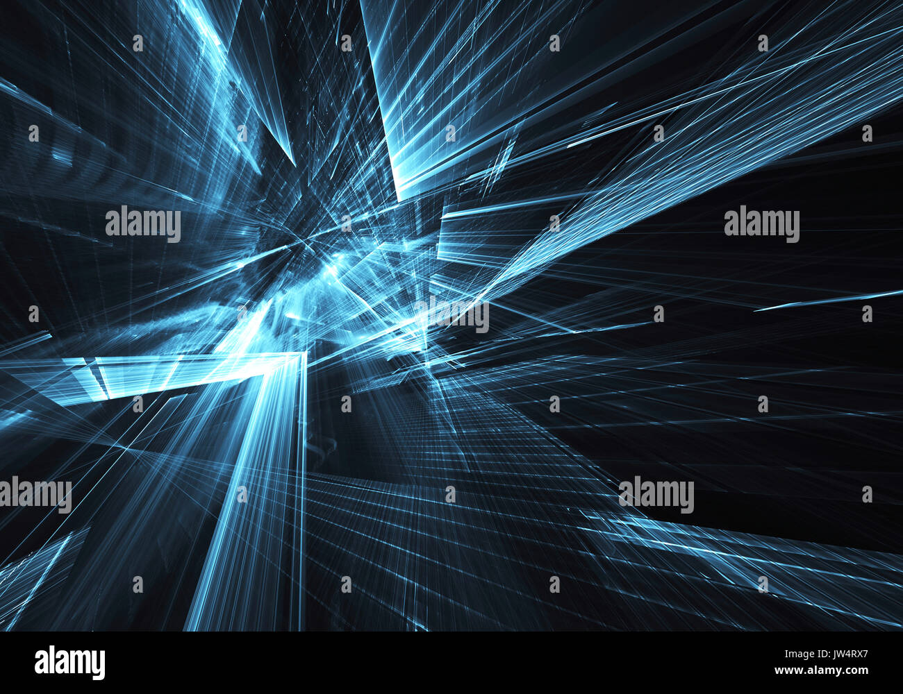 Abstract technology illustration, 3D illustration Stock Photo - Alamy