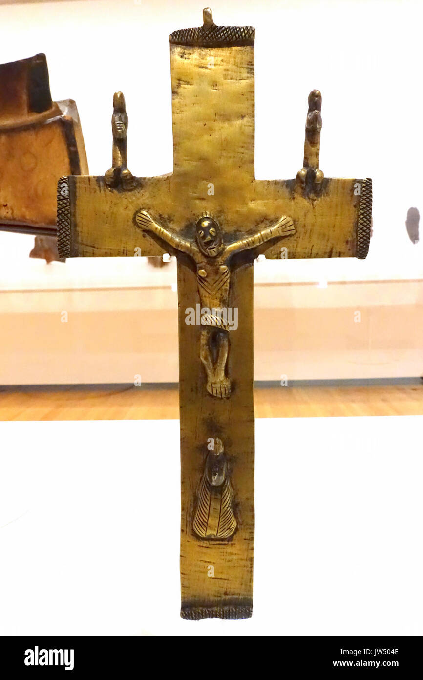 Crucifix, Kongo people, Democratic Republic of the Congo or Angola, c ...