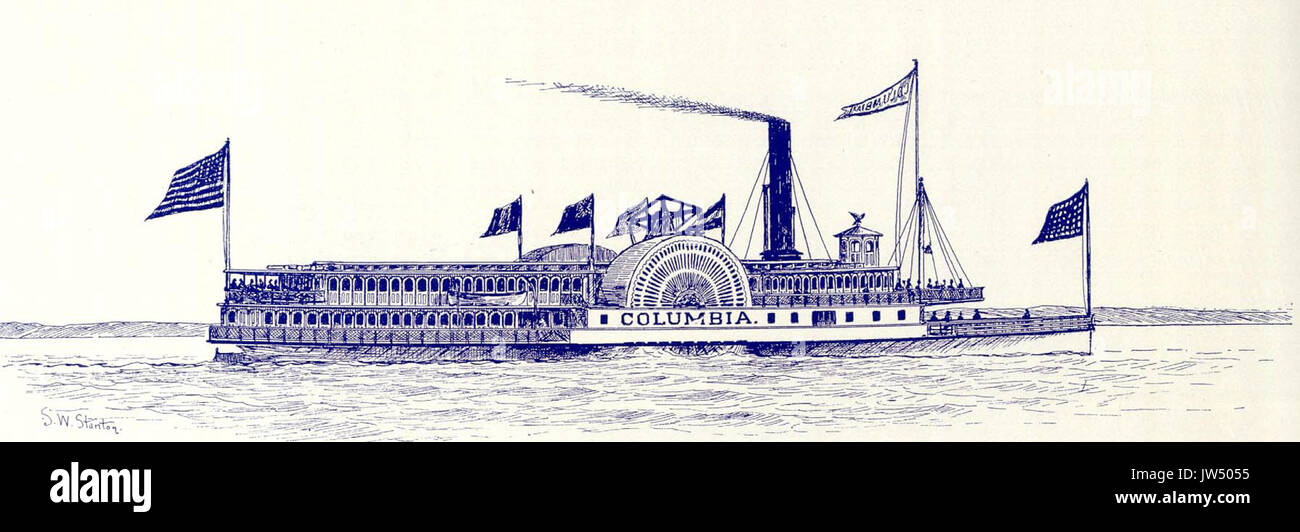 Columbia (steamboat 1876) 01 Stock Photo - Alamy