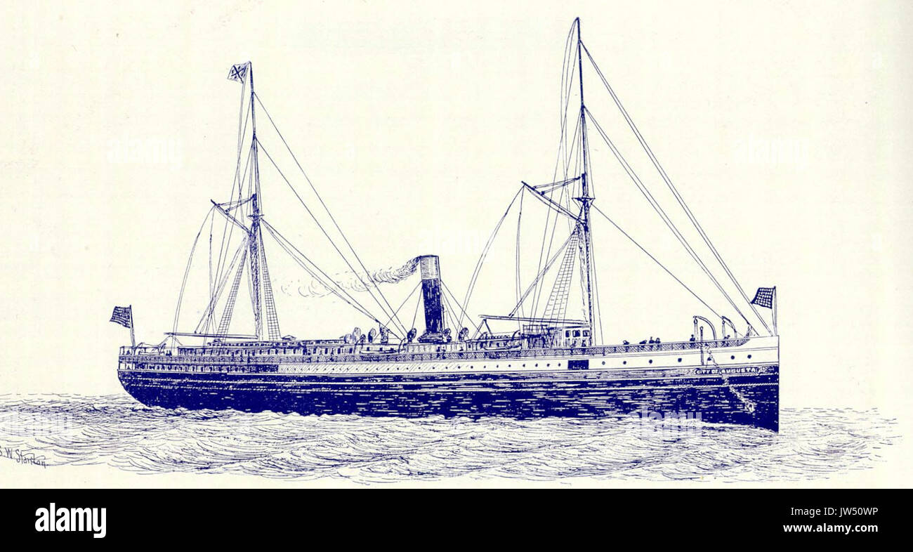 City of Augusta (steamship) 01 Stock Photo - Alamy