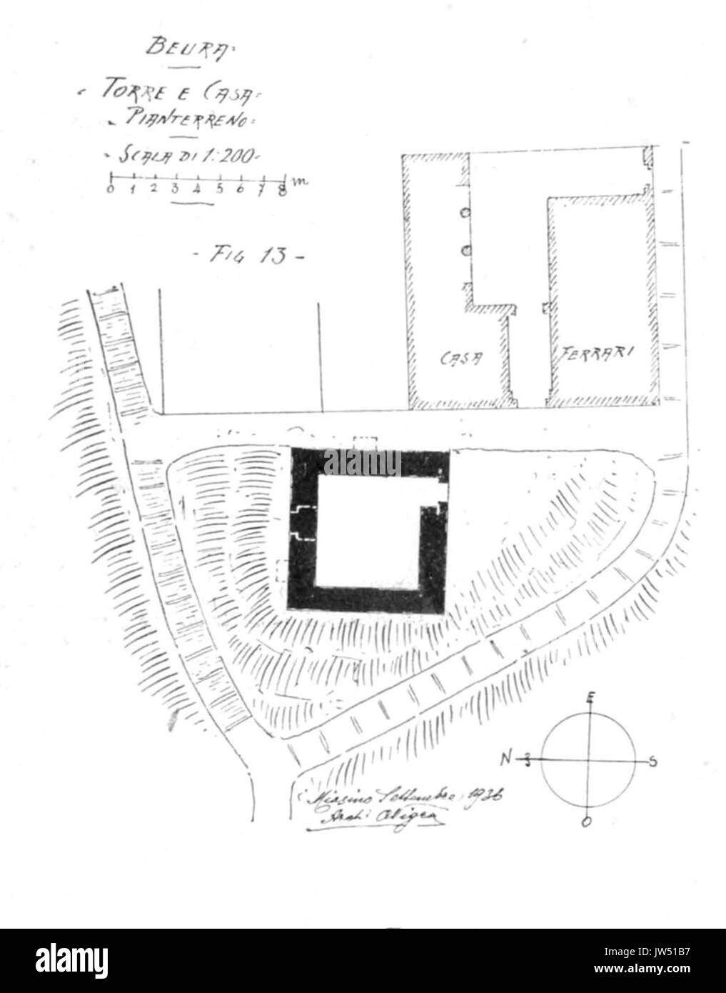 Casa torre drawing hi-res stock photography and images - Alamy