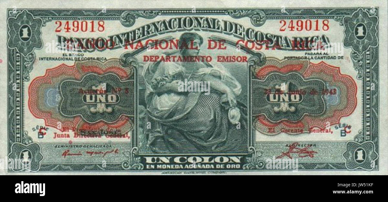 Costa rican colón money hi-res stock photography and images - Alamy