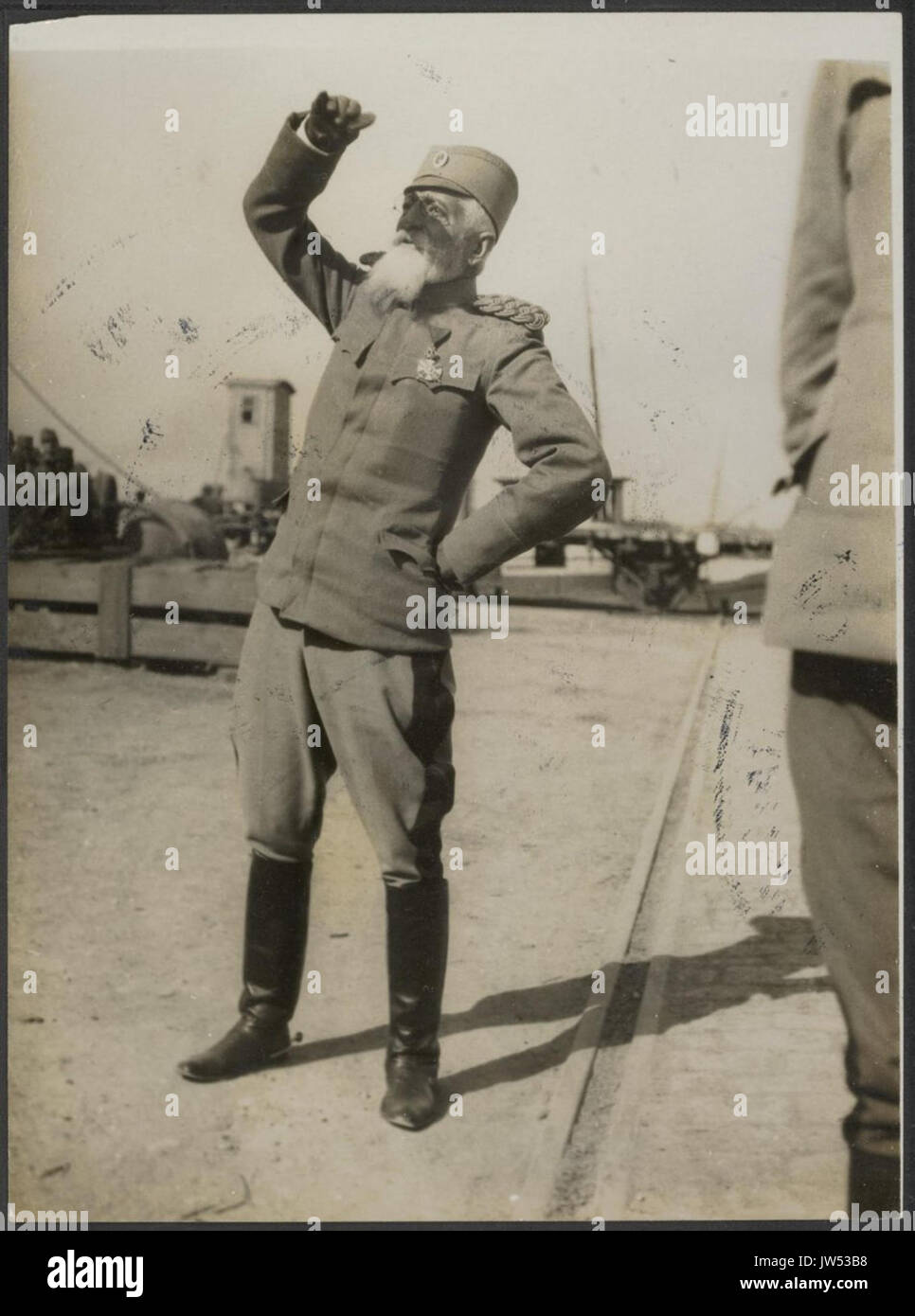 General Yankovitch of the Serbian Army Stock Photo - Alamy