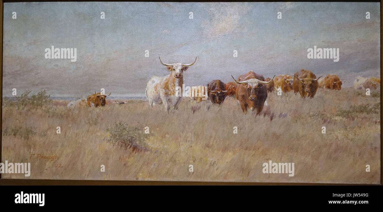 Approaching Herd, by Frank Reaugh, 1902, oil on canvas mounted on ...