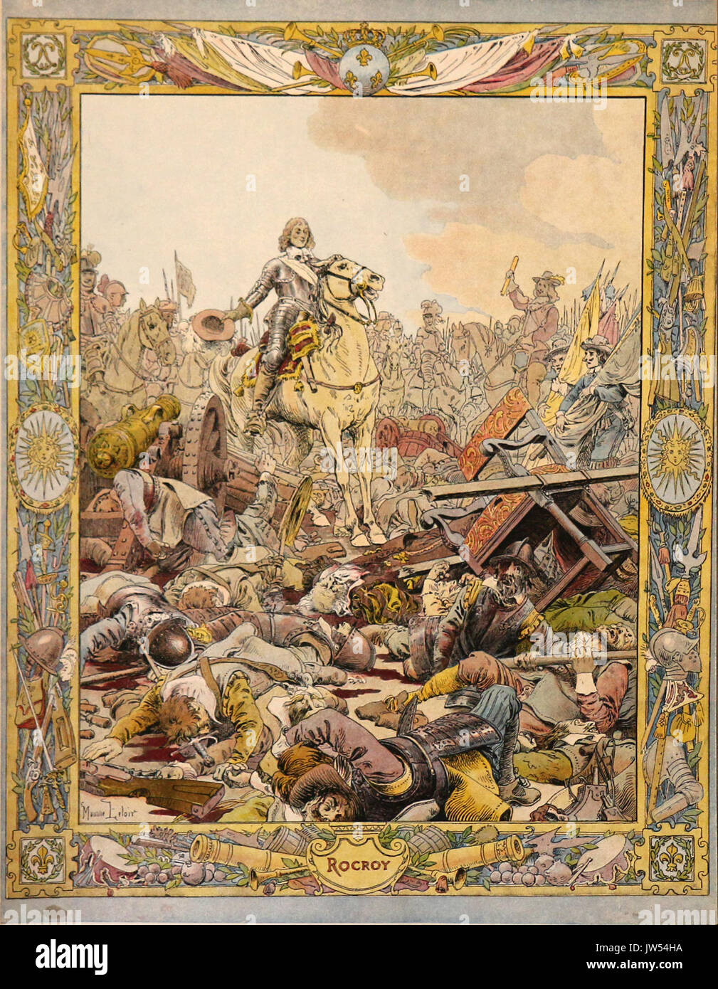 Maurice Leloir Le Roy Soleil Bataille de Rocroy Stock Photo - Alamy