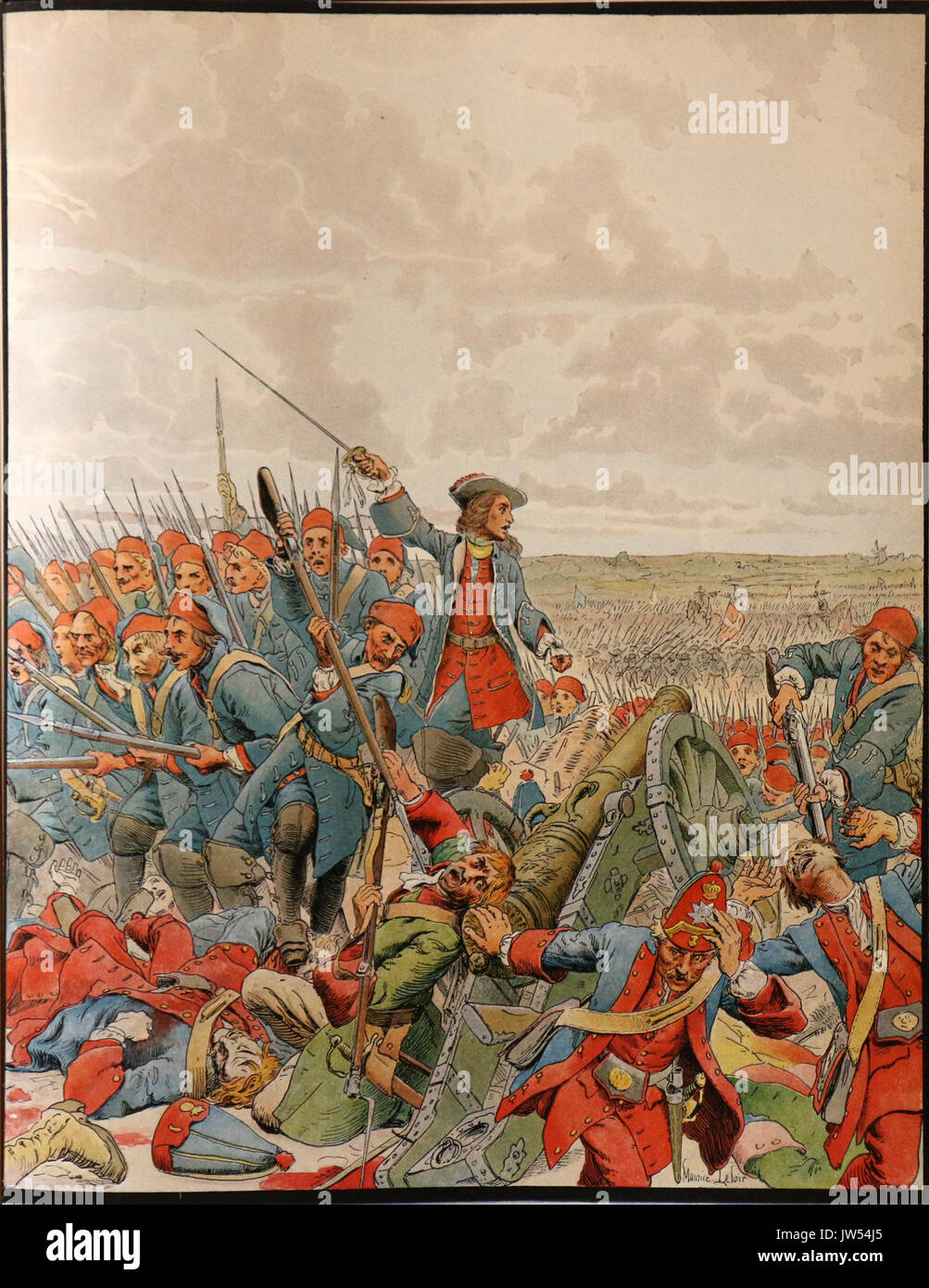 Maurice Leloir Le roy soleil Bataille de Denain Stock Photo - Alamy