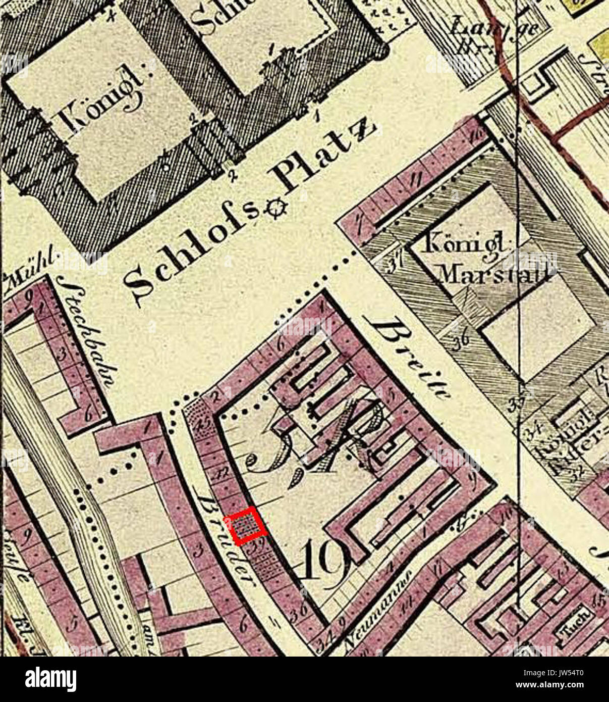 1846 lageplan hi-res stock photography and images - Alamy