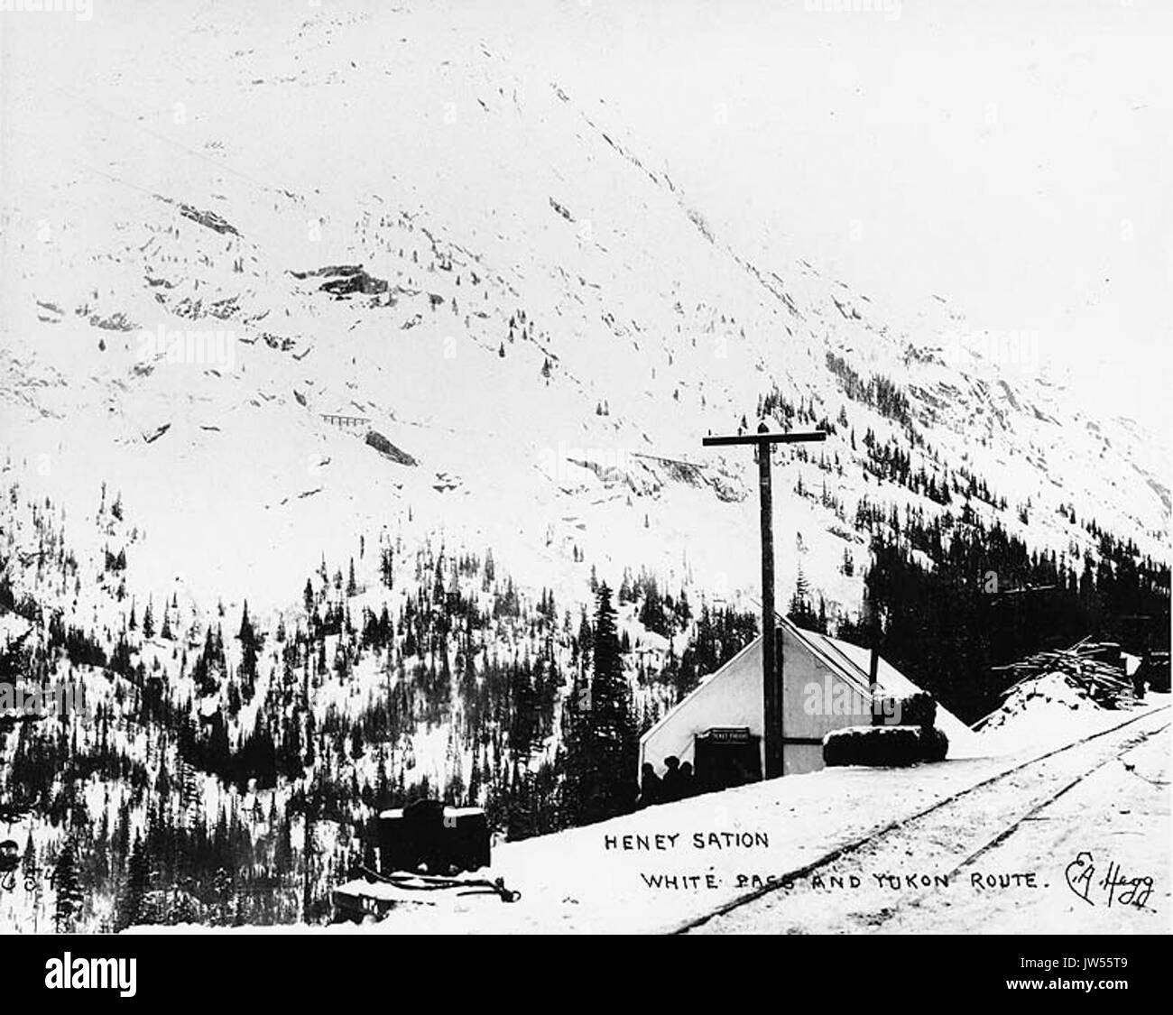 Railroads alaska Black and White Stock Photos & Images - Alamy
