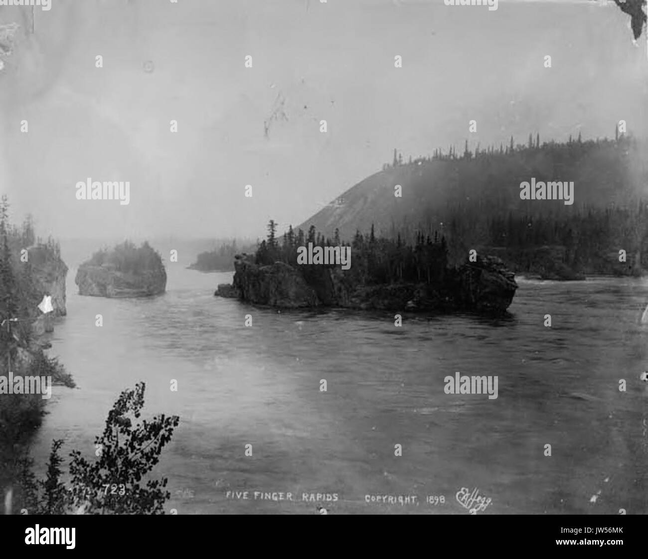 Five Finger Rapids on the Yukon River, Yukon Territory, ca 1898 (HEGG ...