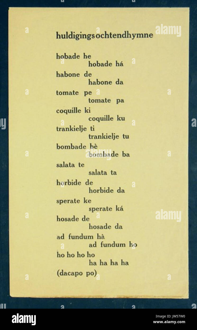 Sound poem hi-res stock photography and images - Alamy