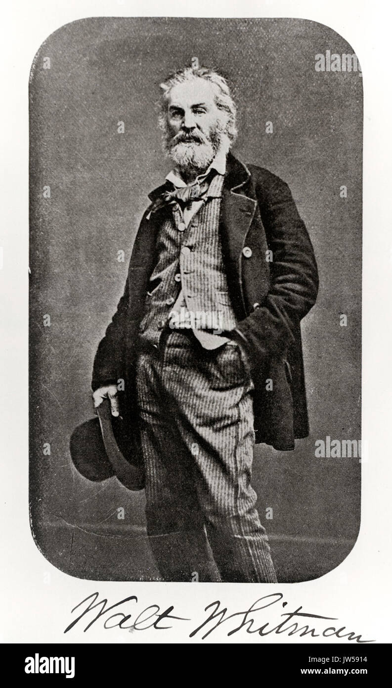 Walt Whitman 1848 60 Stock Photo - Alamy