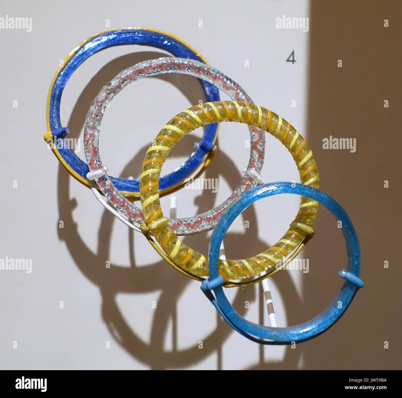 Bracelets, purchased in Jerusalem, c 1902, glass Harvard Semitic Museum ...