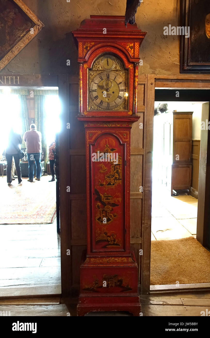 Chinoiserie tall clock by Stephen Rimbault, London, view 1 Snowshill ...