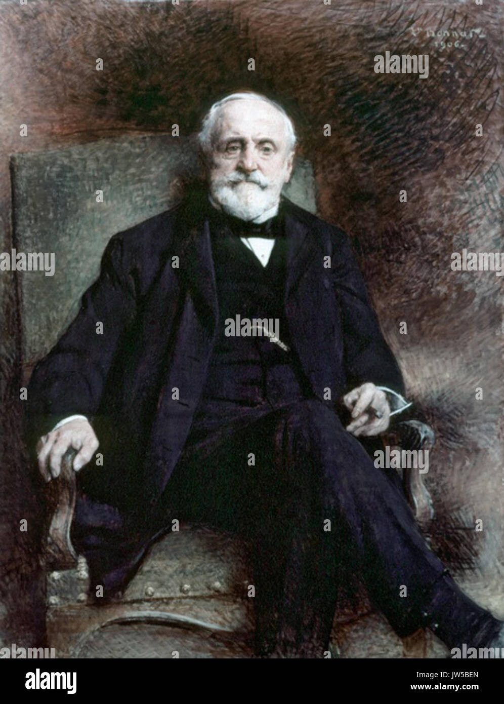 Leon Bonnat Portraet von Carl Abegg Arter Stock Photo - Alamy