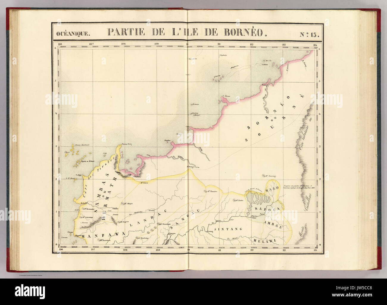 Borneo map hi-res stock photography and images - Alamy