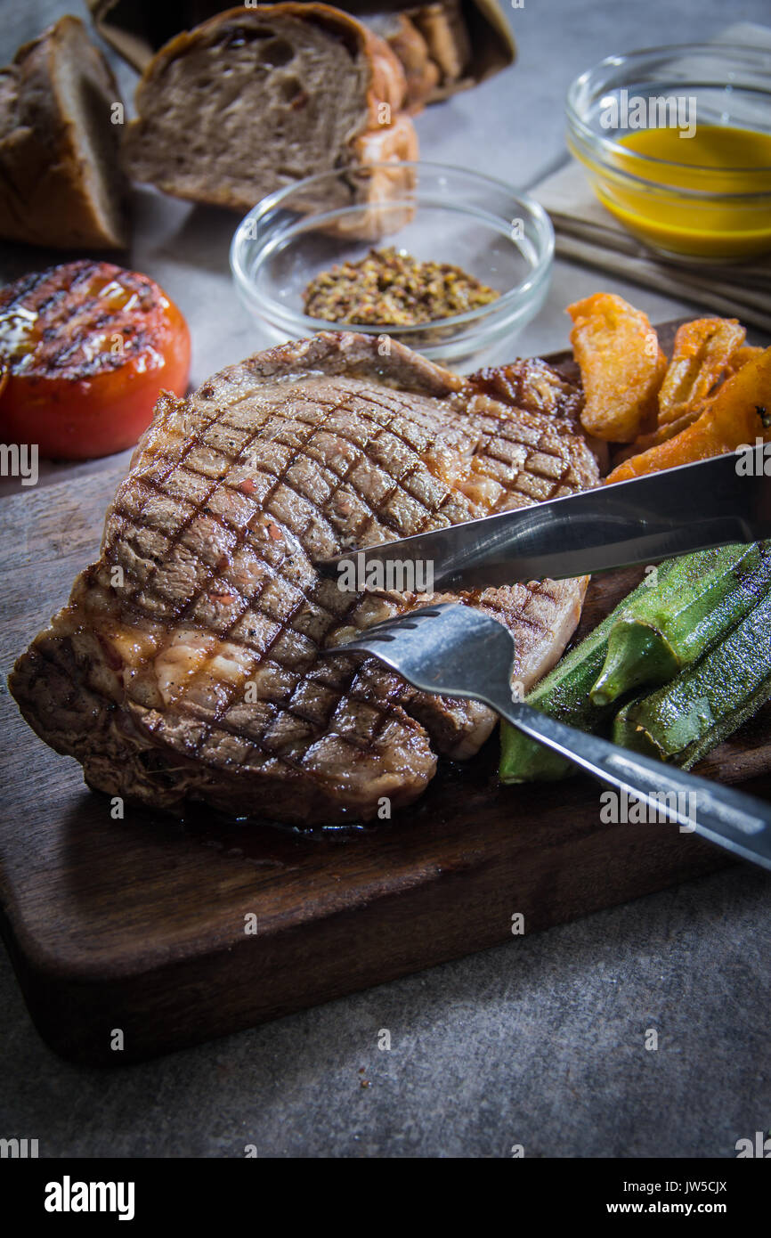 Sirloin Beef Steak High Resolution Stock Photography and Images - Alamy
