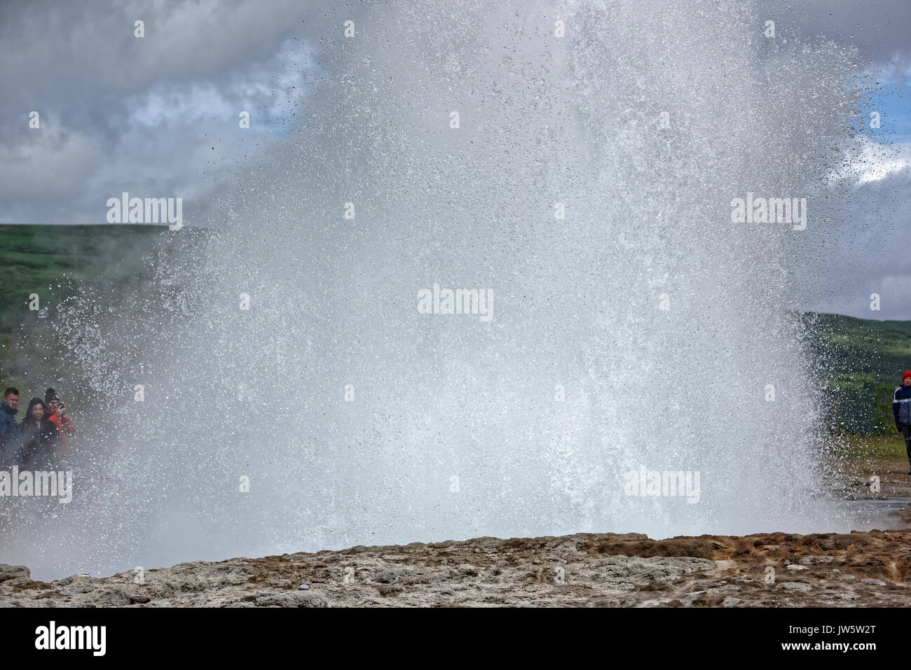 Welcome to Geysir and the Surrounding area, Iceland Stock Photo - Alamy