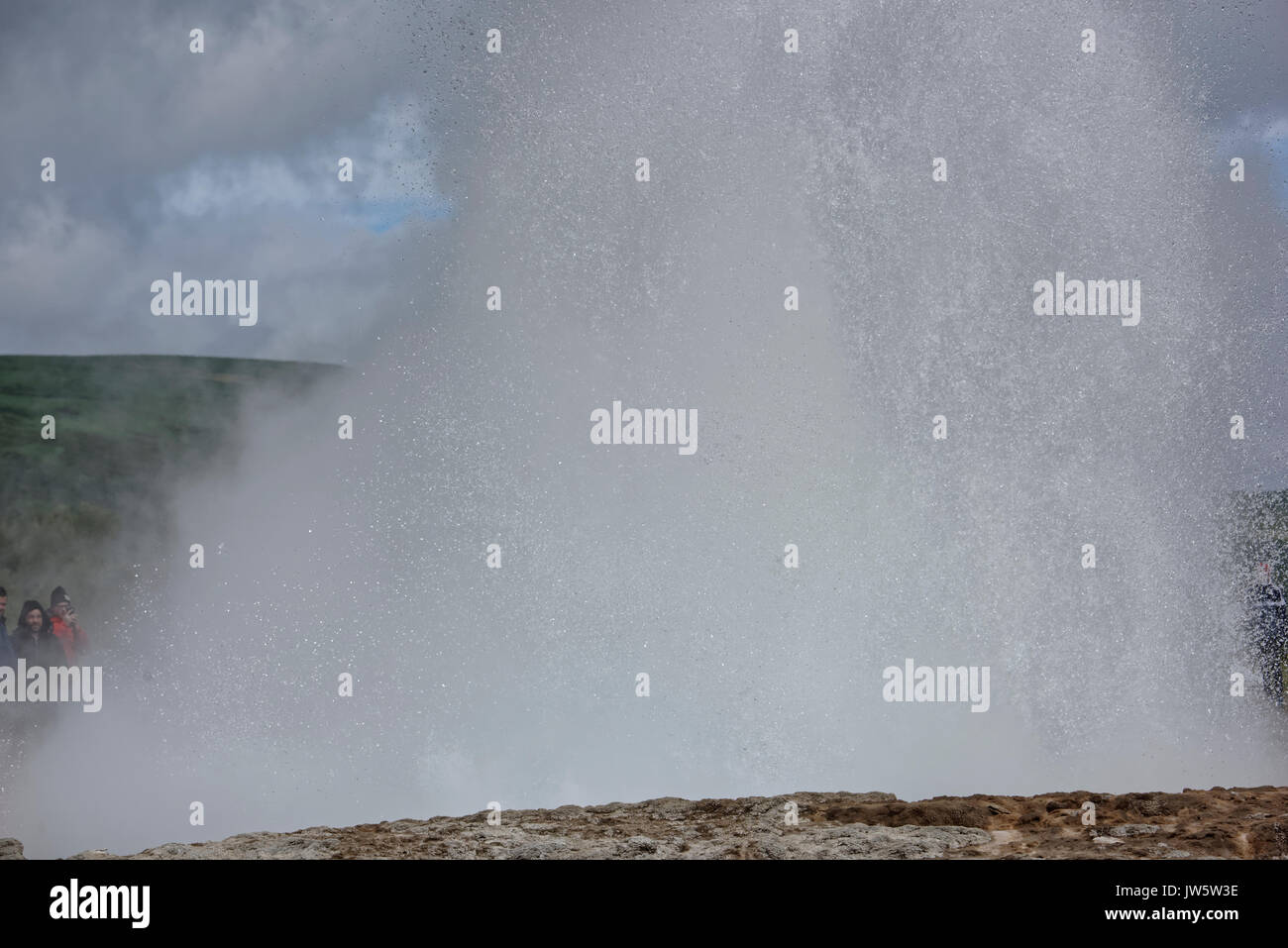 Welcome to Geysir and the Surrounding area, Iceland Stock Photo - Alamy
