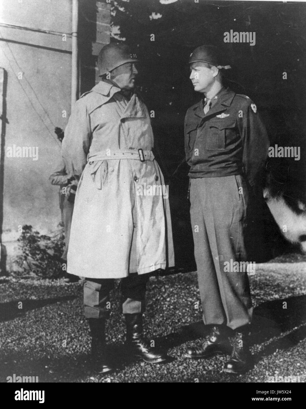 General George Patton and Brigadier General Lewis H Brereton Stock ...