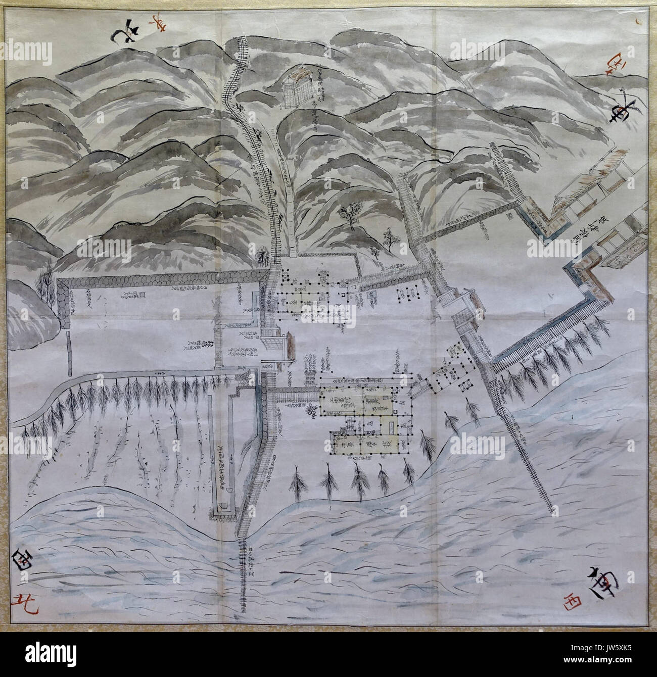 Map of Hakone no Seki Hakone Checkpoint Exhibition Hall Hakone no Seki ...
