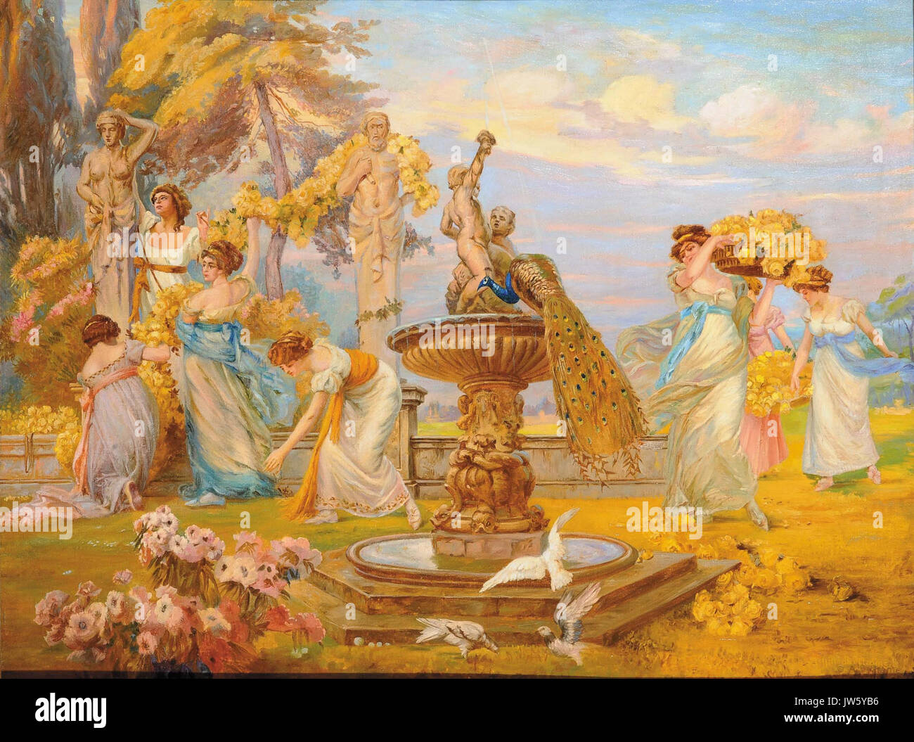 Achille beltrame scena allegorica Stock Photo - Alamy