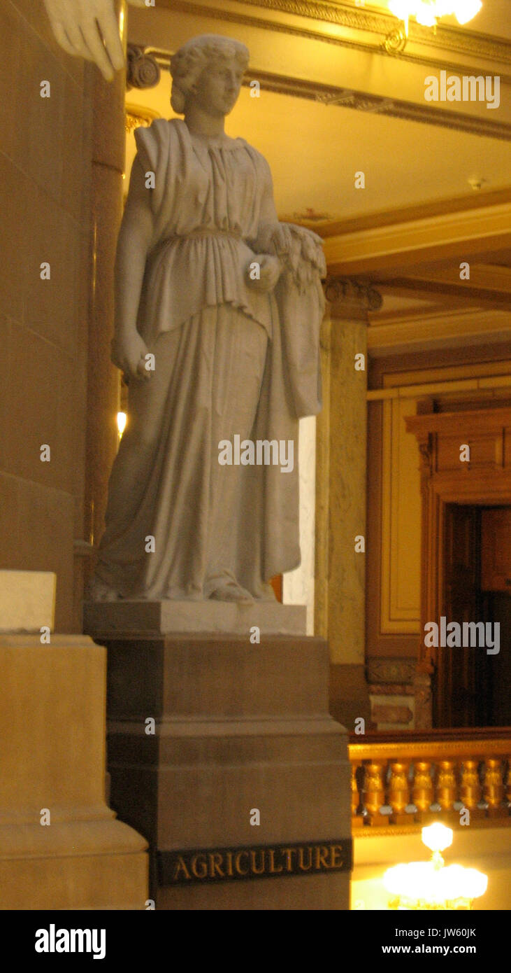 Sculpture of Agriculture (Indiana Statehouse Stock Photo - Alamy