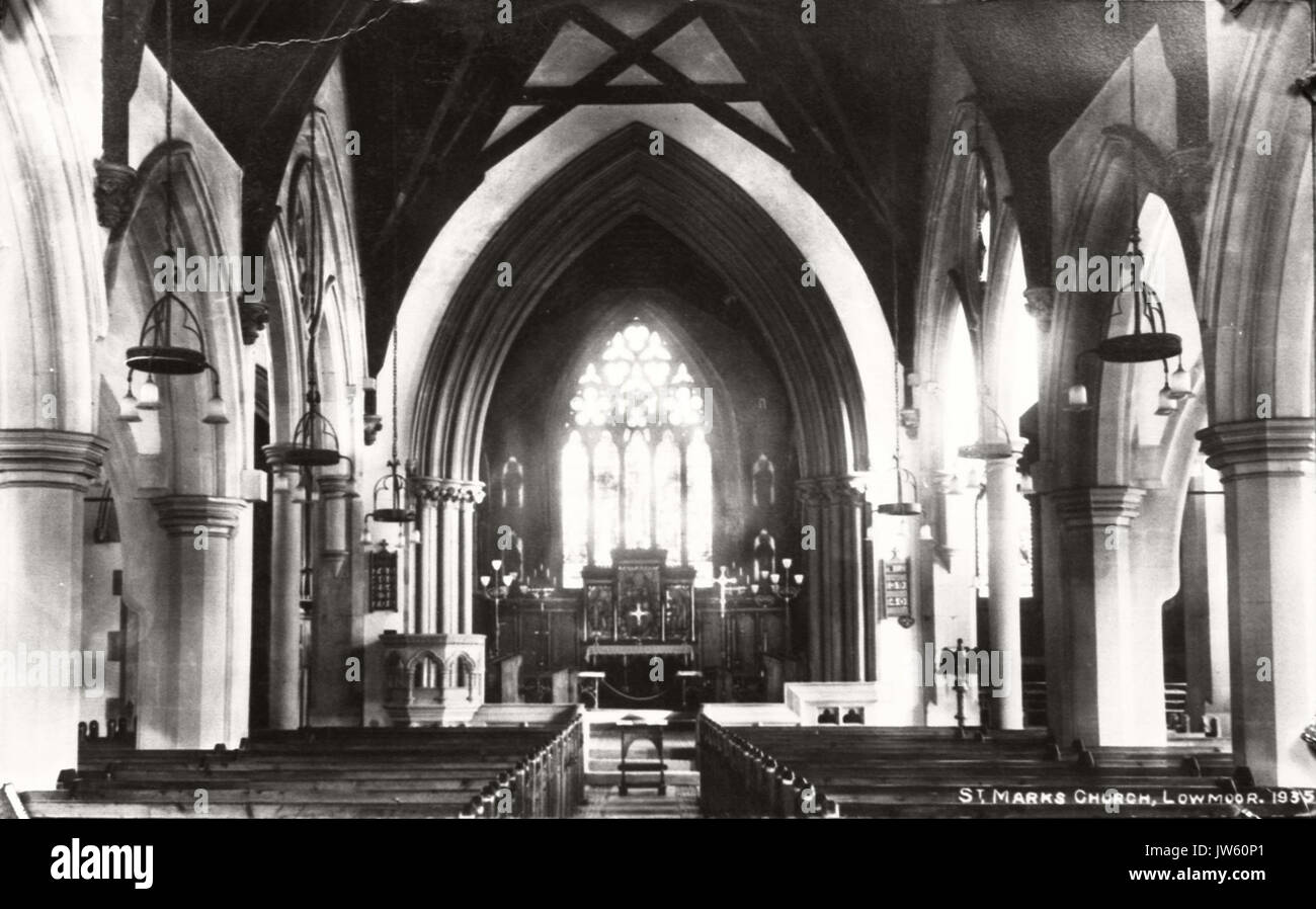 This image showcases the interior of St. Mark Low Moor, a notable ...