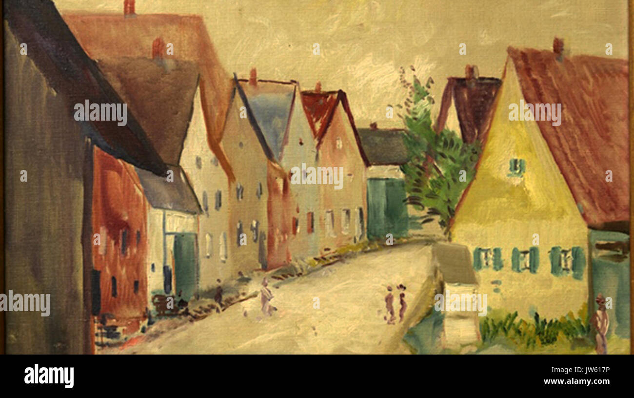 This image depicts an excerpt from the village street of Schelsen ...