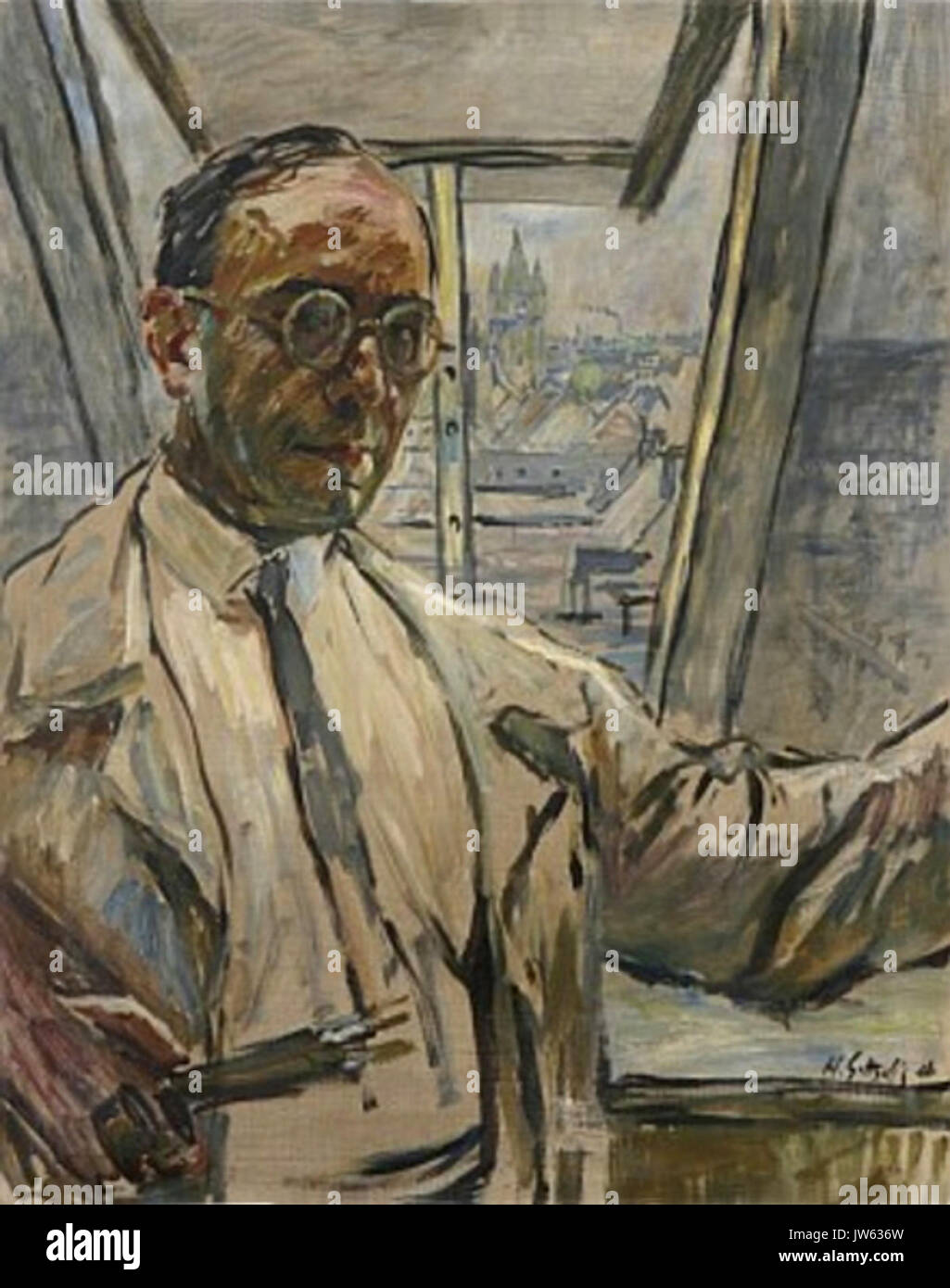 Heinrich Gottselig Selbstbildnis 1928 Stock Photo - Alamy