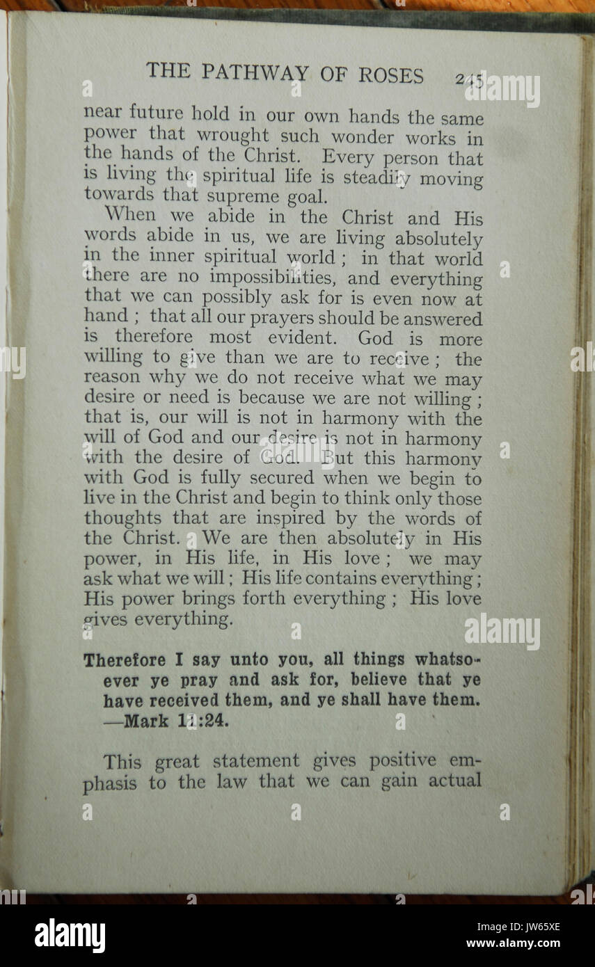 The Pathway of Roses, Larson (1913) image of page 245 Stock Photo - Alamy