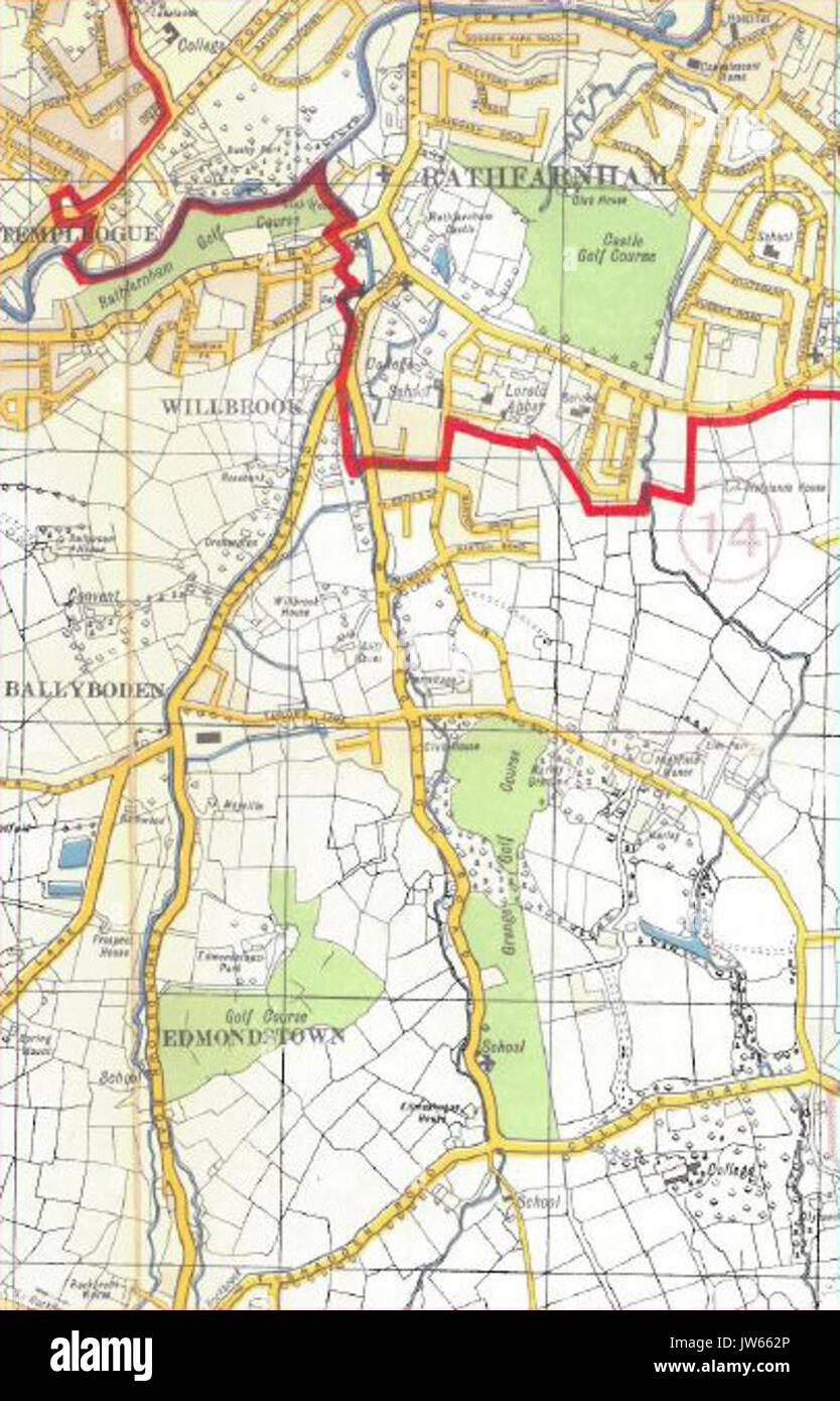 Dodder tributaries Owendoher River, Little Dargle River, lower courses ...