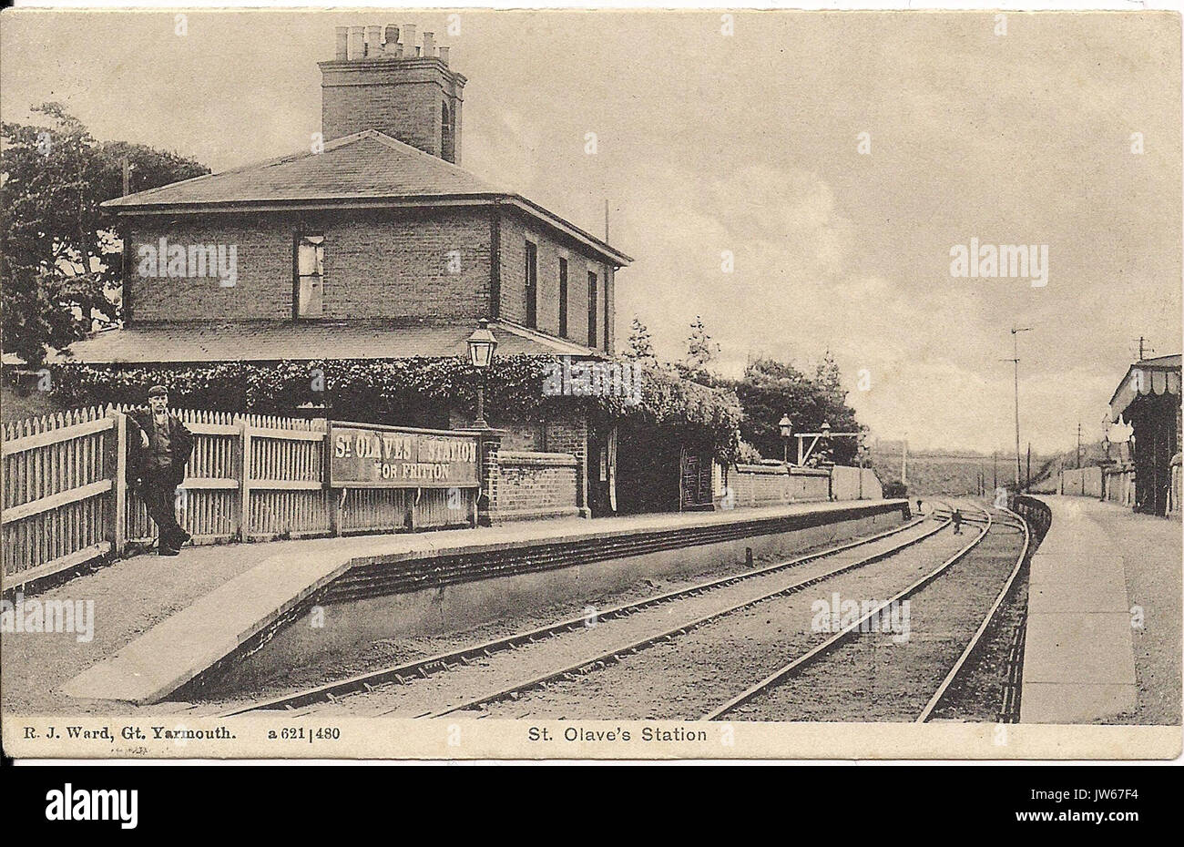 St Olaves Railway Station Stock Photo - Alamy