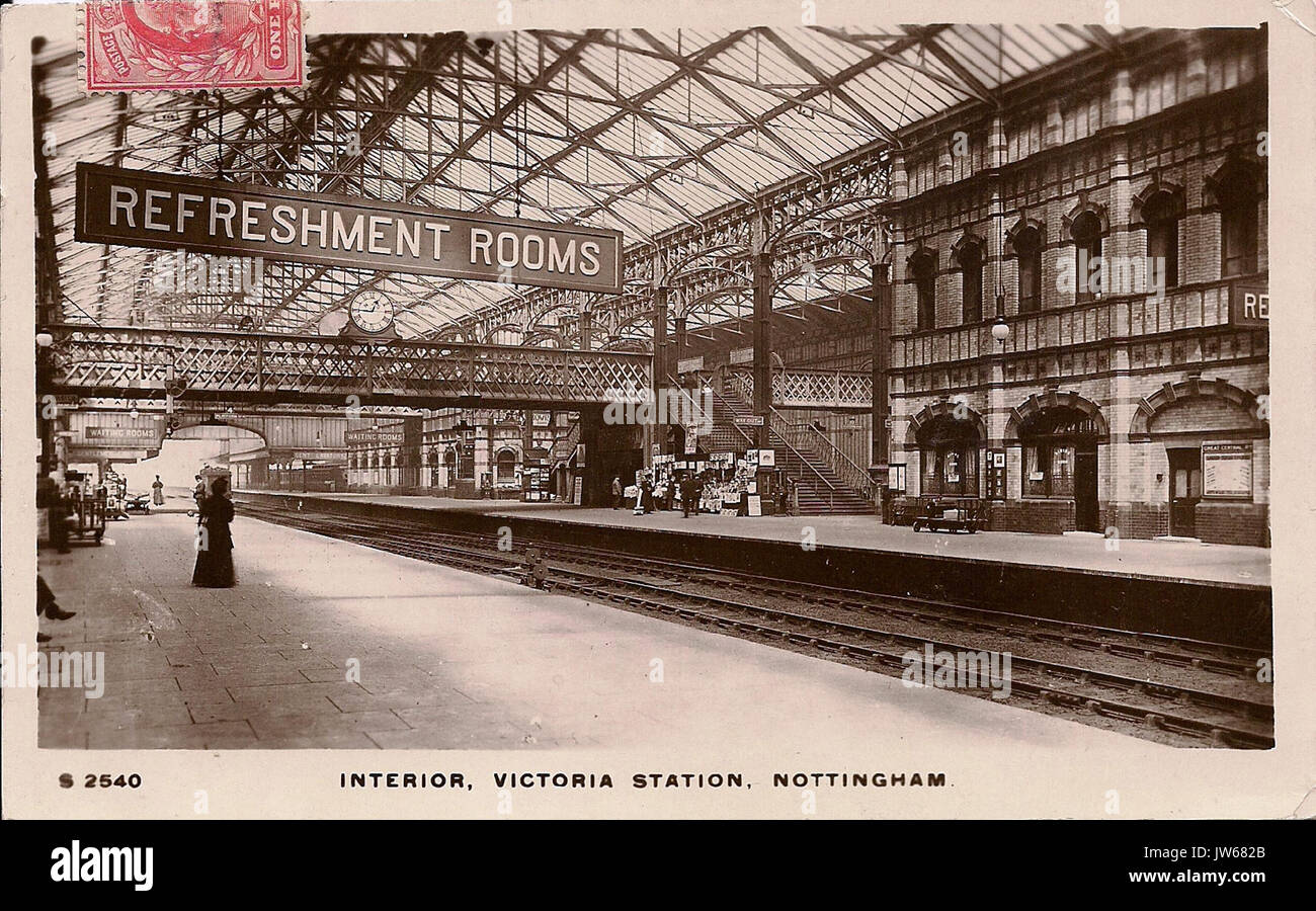 Nottingham Victoria railway station Stock Photo - Alamy