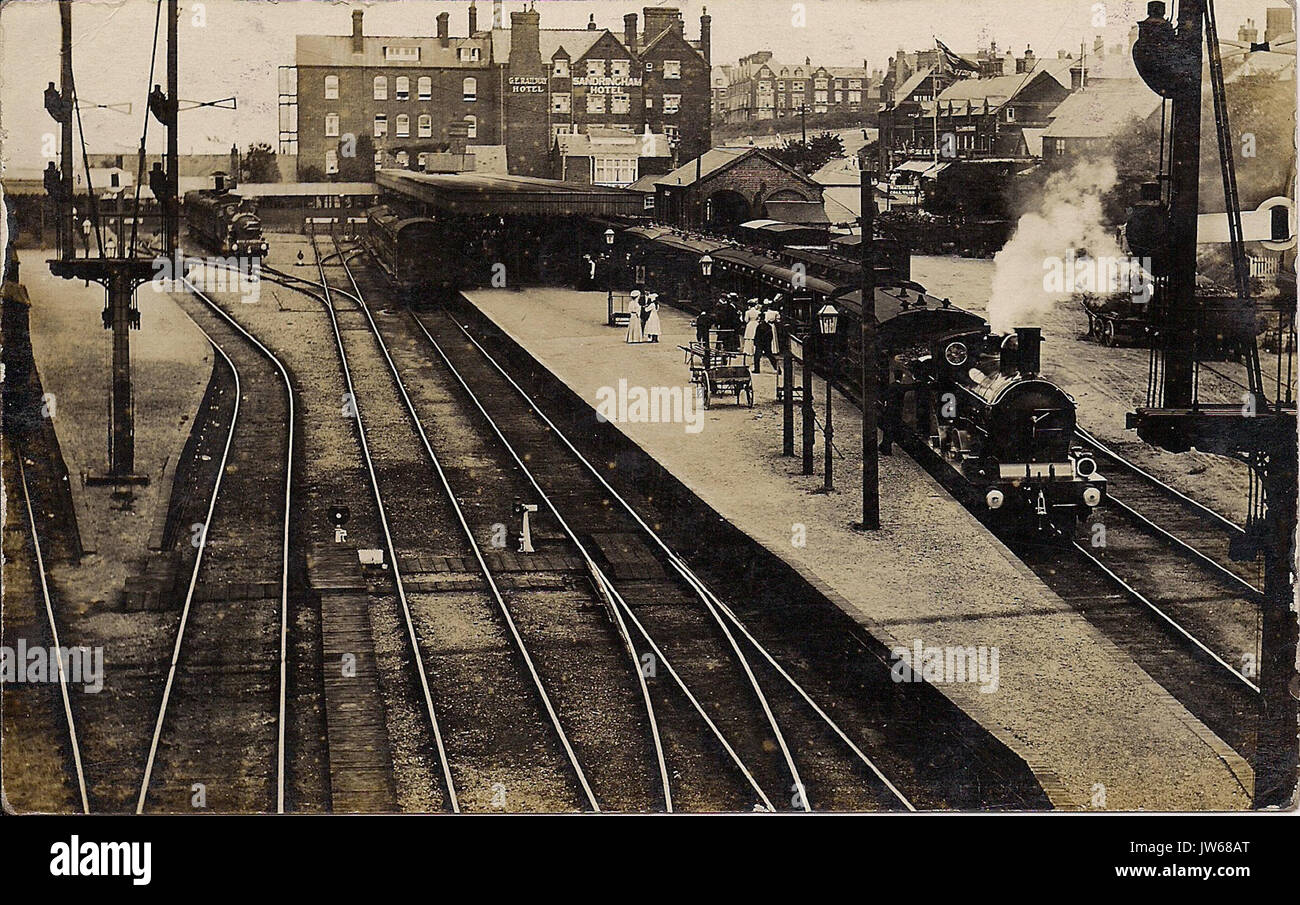 Hunstanton Railway Station Stock Photo - Alamy