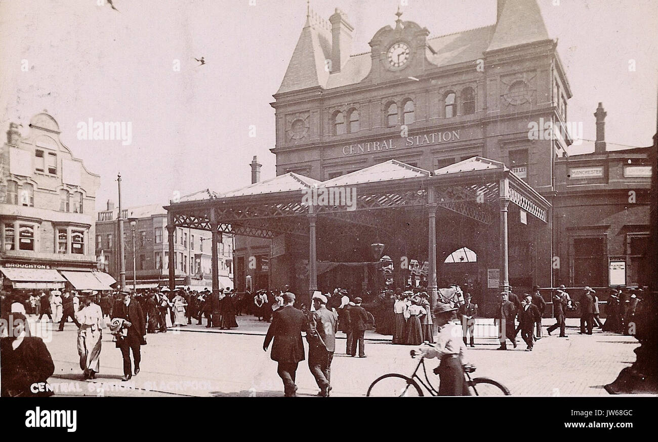 Blackpool Central station Stock Photo - Alamy
