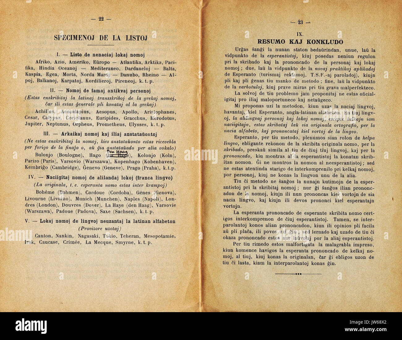 This page from the 1935 'Skribado Nomoj' features a detailed linguistic ...
