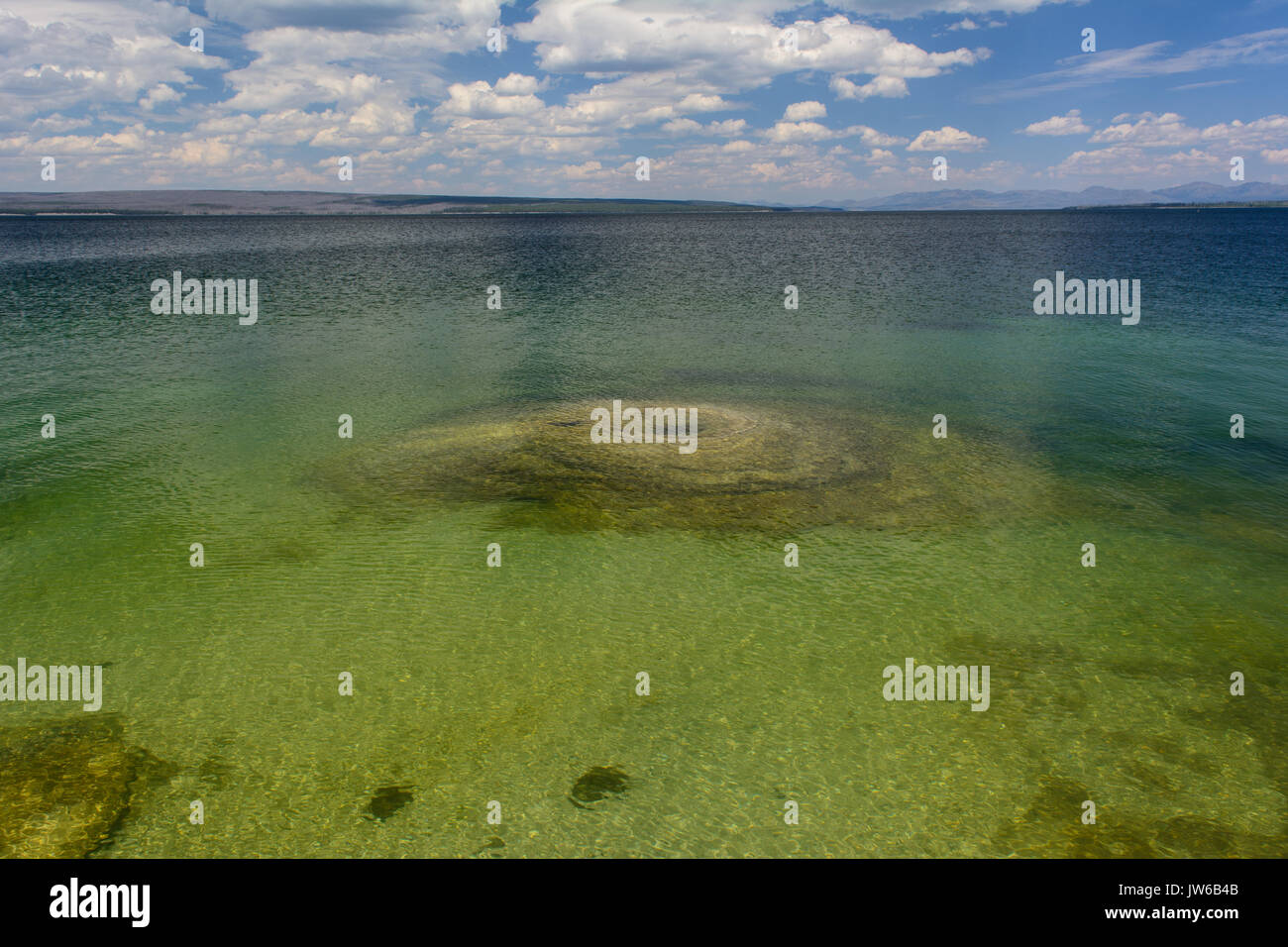 Underwater Hot Spring in Yellowstone National Park Stock Photo - Alamy