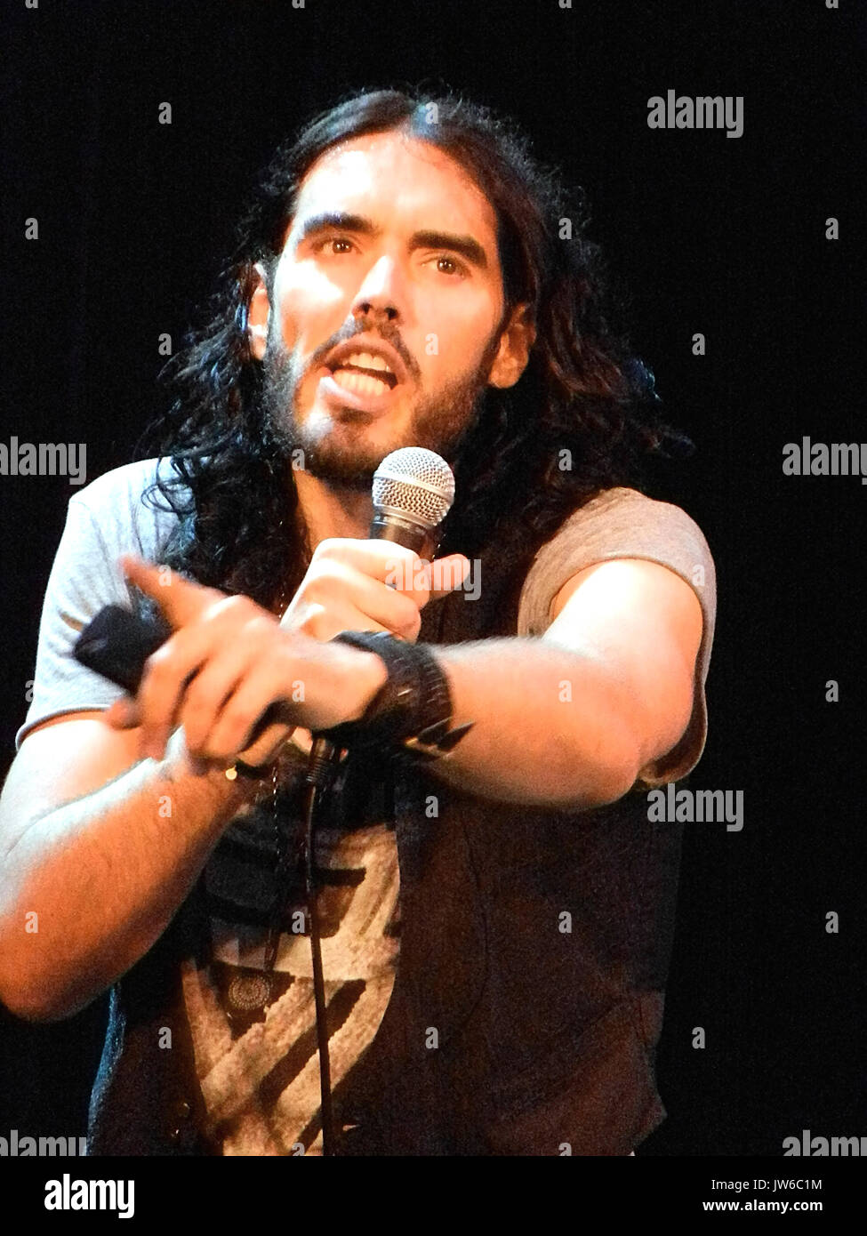 Russell Brand performing stand up at the Borgata in Atlantic City, NJ ...