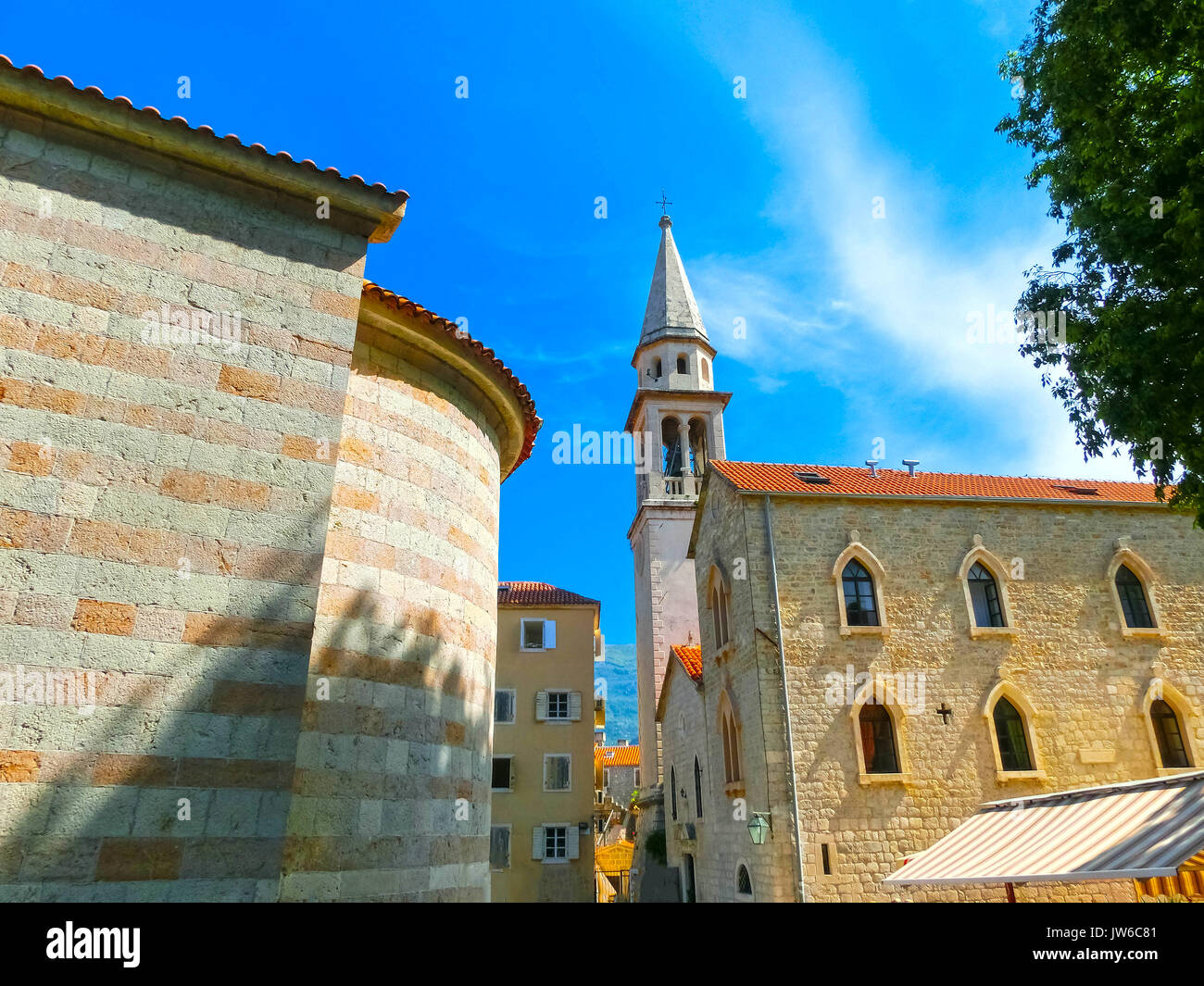 View on Budva old town Stock Photo - Alamy