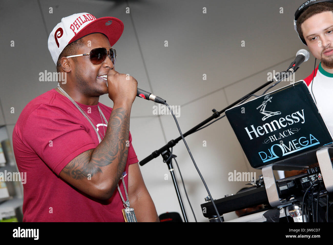 Young Chris pictured performing at the Apple Store in Philadelphia, Pa ...
