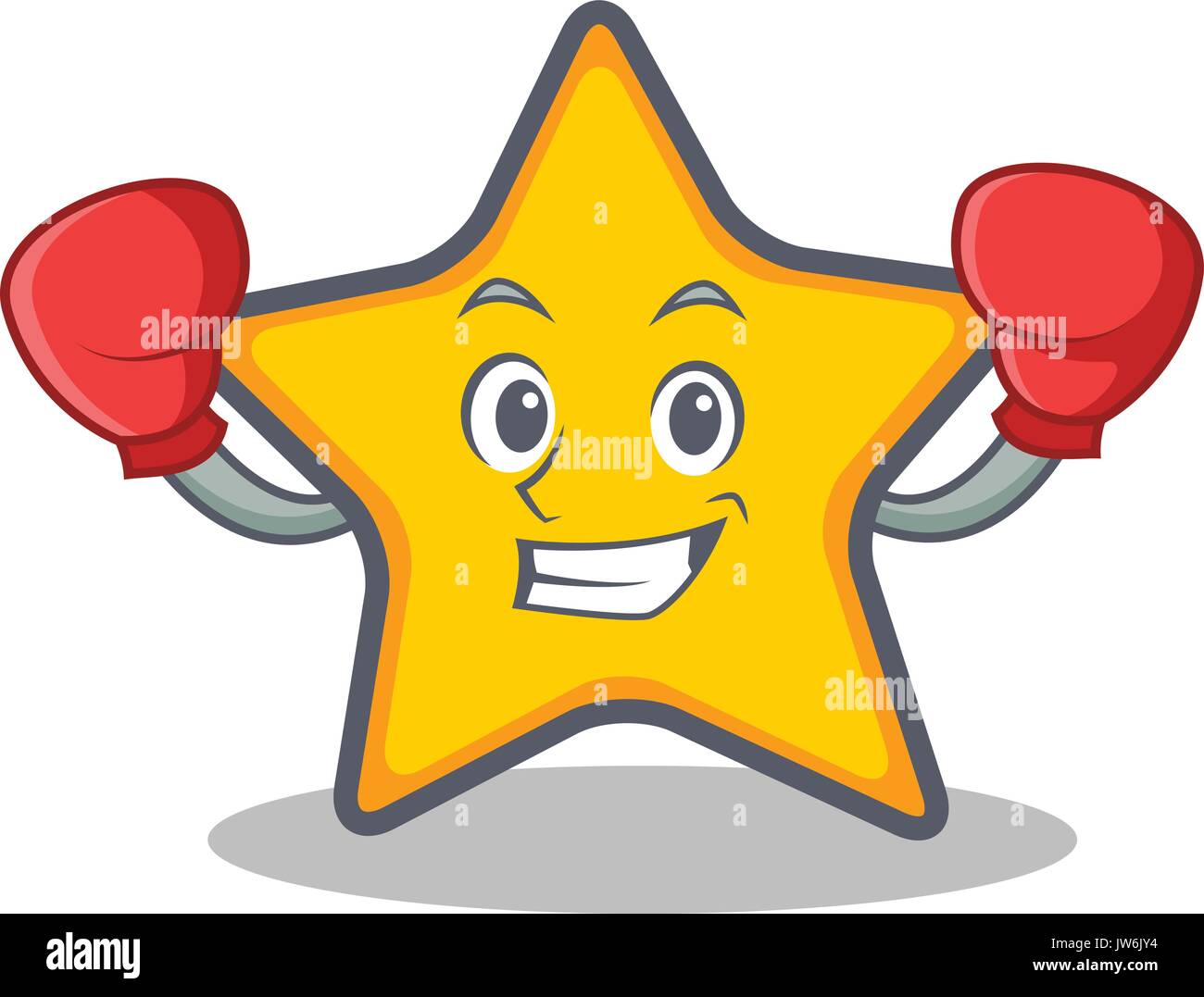 Boxing star character cartoon style Stock Vector Image & Art - Alamy