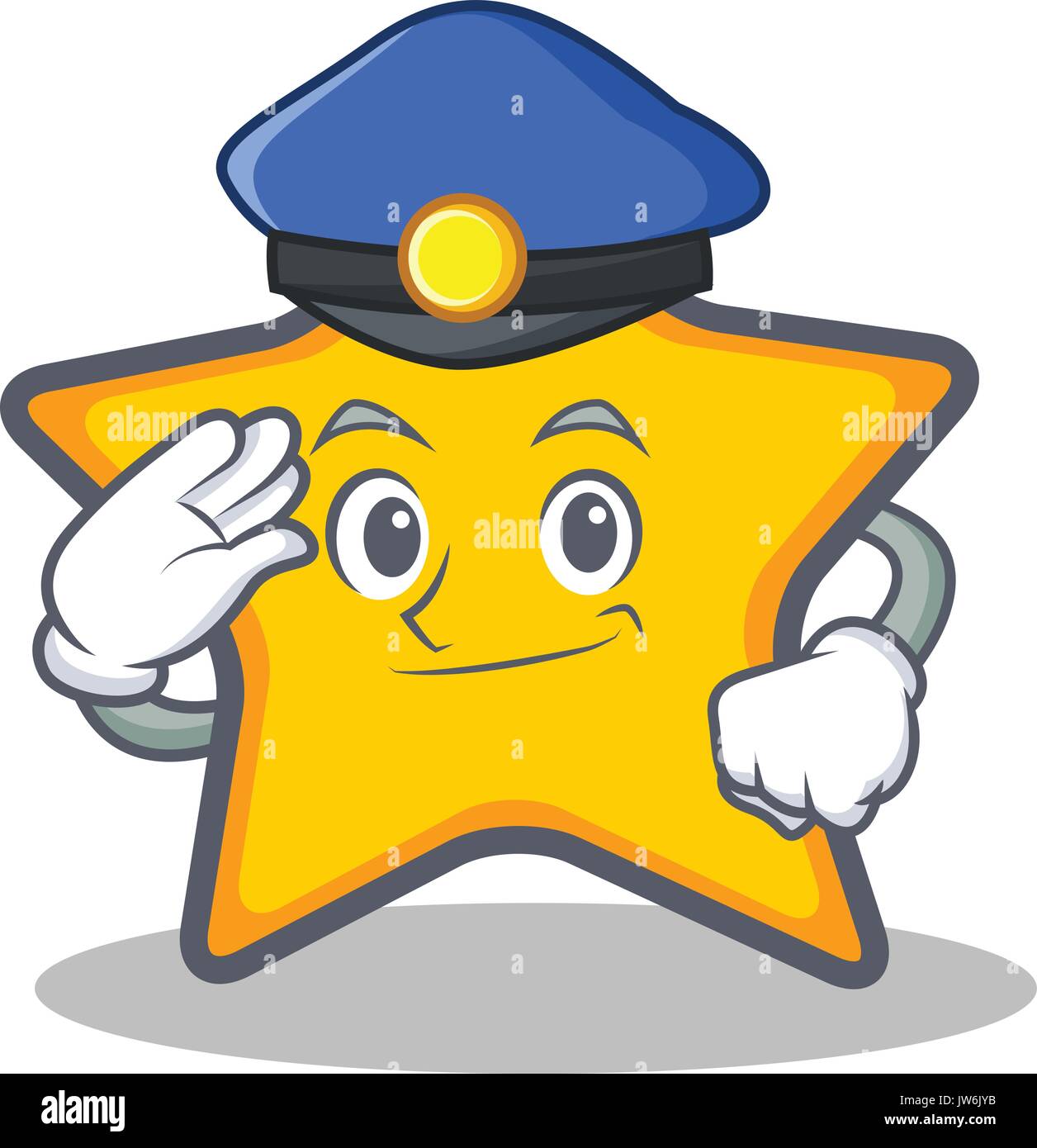 Police star character cartoon style Stock Vector Image & Art - Alamy