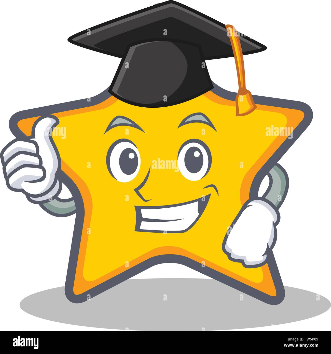 Graudtaion star character cartoon style Stock Vector Image & Art - Alamy