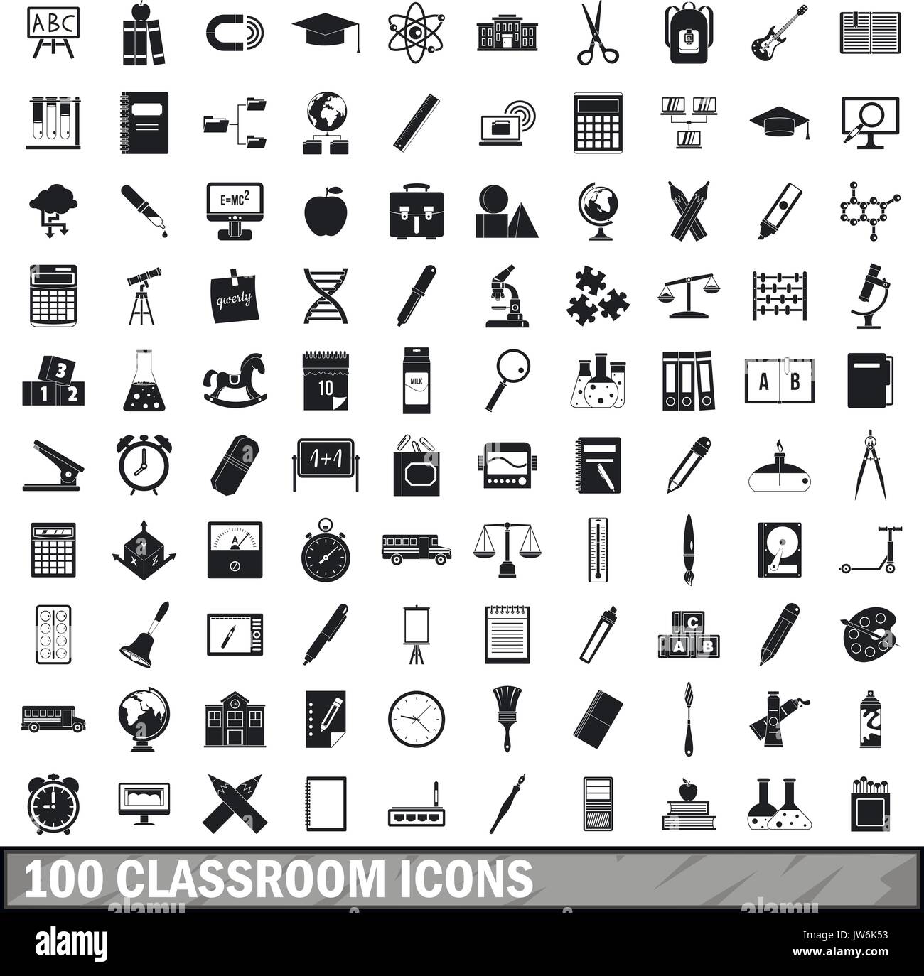 Classroom calendar icons hi-res stock photography and images - Alamy