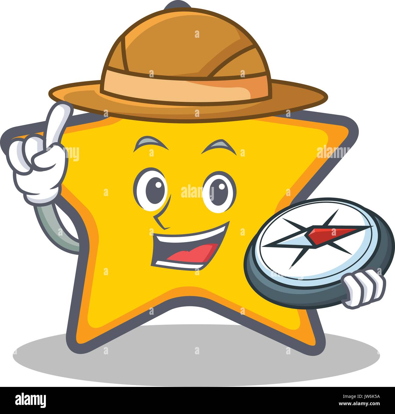 Explorer star character cartoon style Stock Vector Image & Art - Alamy
