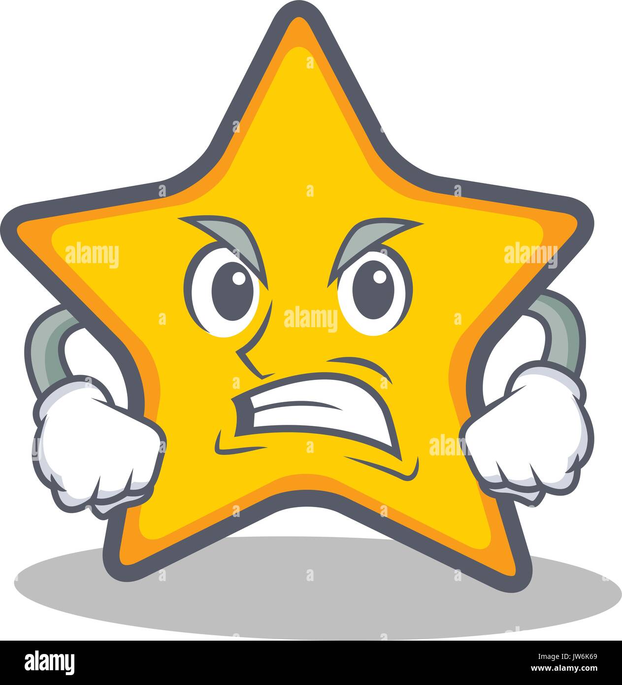 Angry star character cartoon style Stock Vector Image & Art - Alamy
