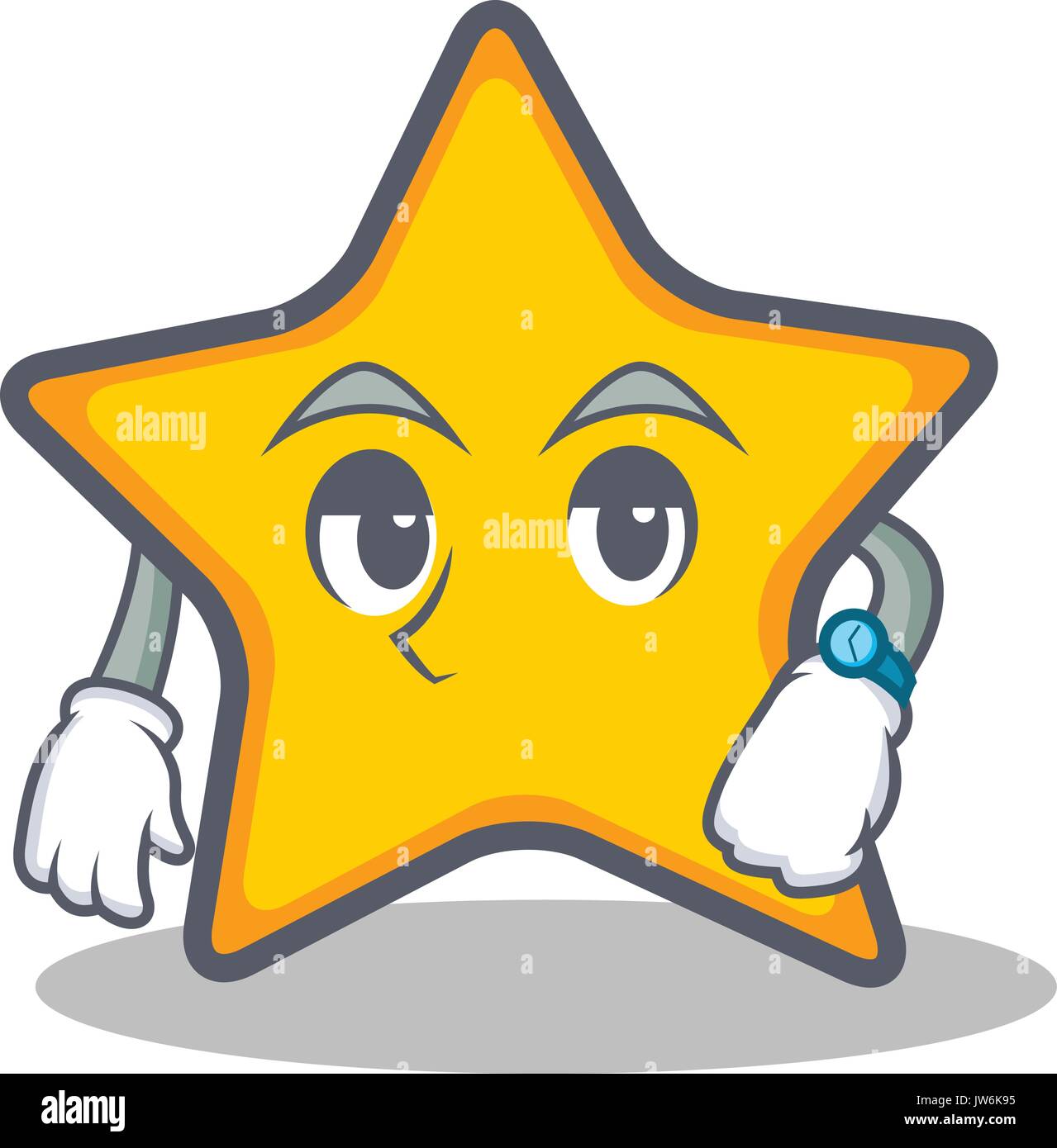 Waiting star character cartoon style Stock Vector Image & Art - Alamy