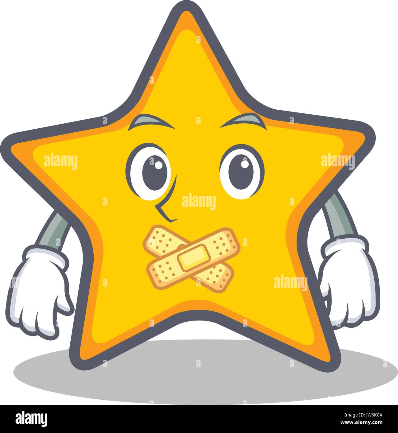 Silent star character cartoon style Stock Vector Image & Art - Alamy